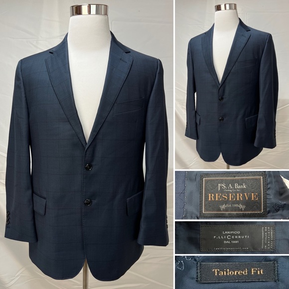 Jos. A. Bank | Suits & Blazers | Jos A Bank Reserve Tailored Fit Navy ...